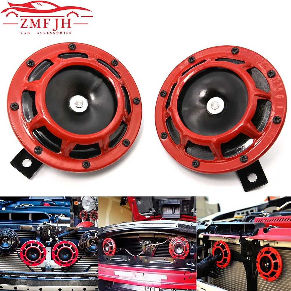 2pcs 12v 115DB Hella Super Loud Compact Electric Blast Tone Car Air ...