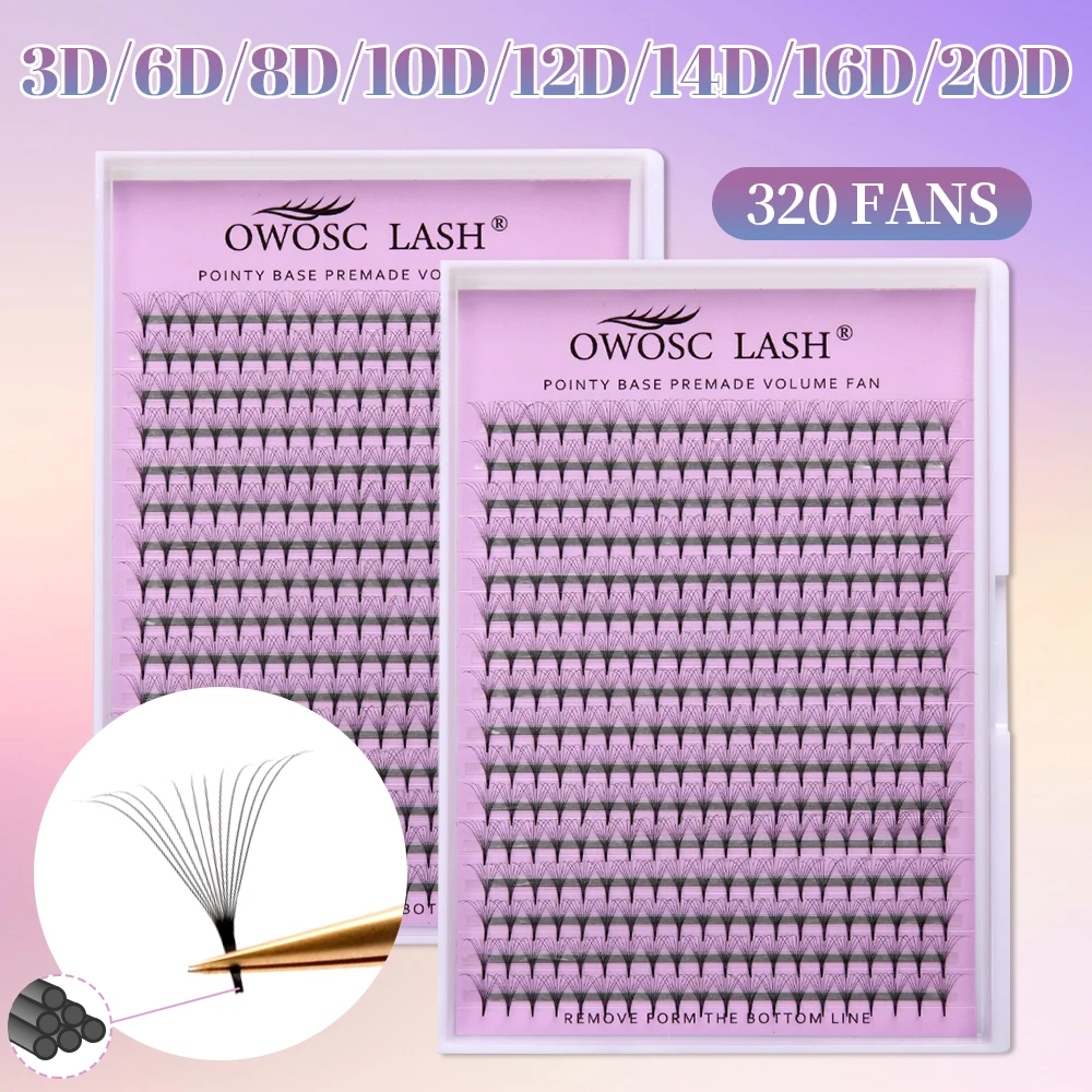 OWOSC-320-Fans-Pointy-Base-Premade-Volume-Fans-Medium-Stem-Sharp-Thin ...