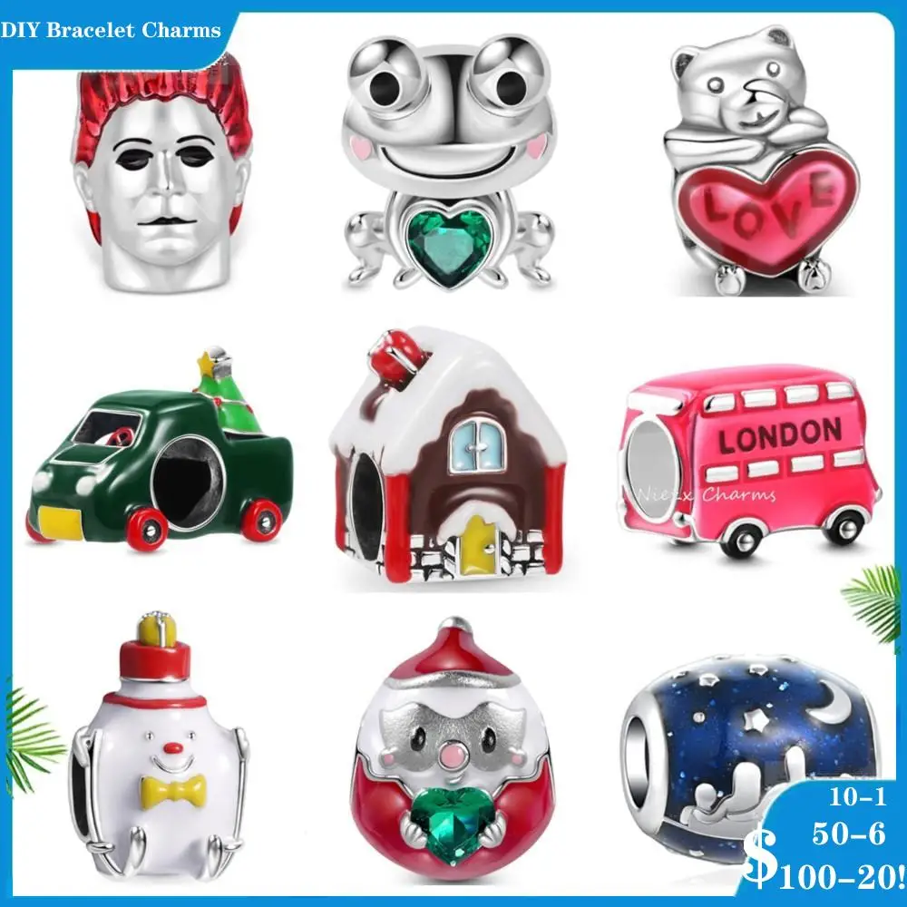 Charms Silver House | Pendant Bracelet | House Charms Fit | Charm Bead ...