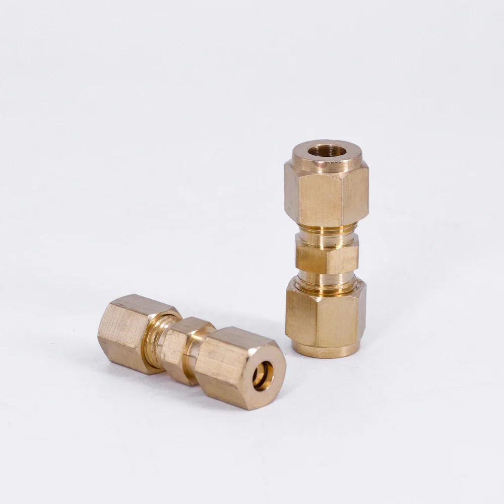 3 4 Copper Compression Fitting 10 X 3/16" OD Brass Compression Union ...