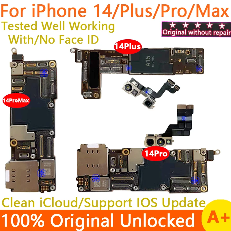 Plate For iPhone 14 / 14 Pro Max Motherboard With Face ID Support IOS ...