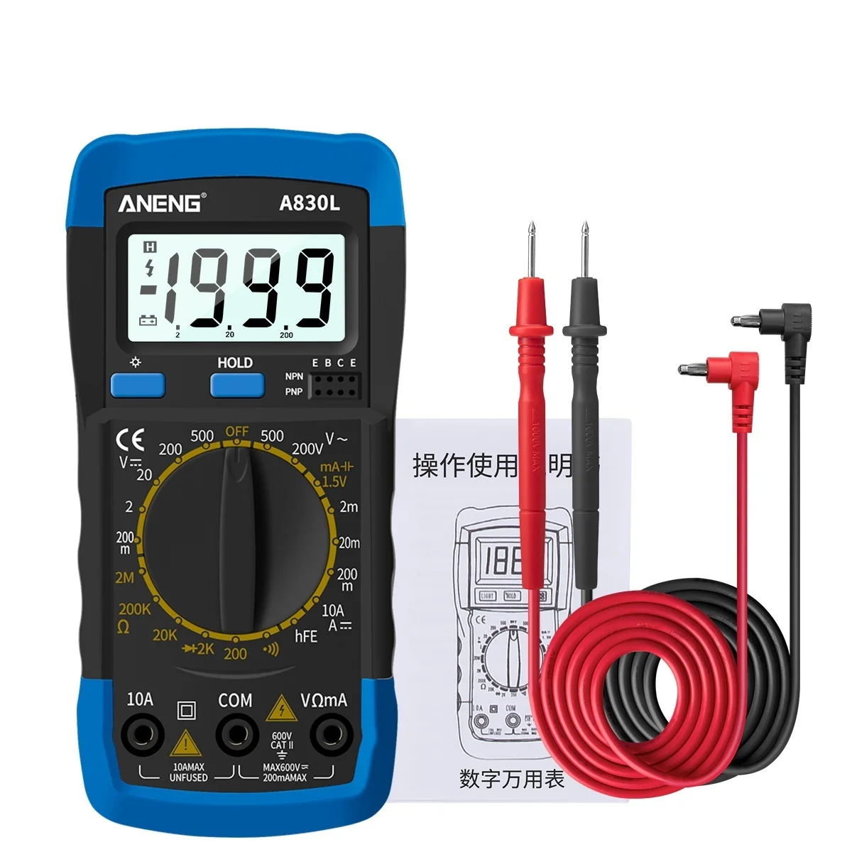 A830L-Multimeter-Multi-function-Digital-Multimeter-AC-DC-Voltage-Diode ...