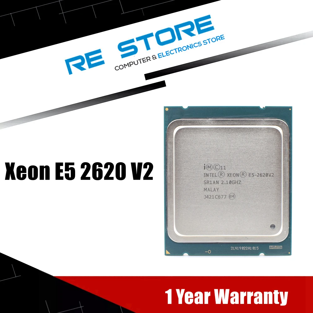 Intel processador xeon e5 2620 v2, processador sr1an 6 núcleos 2.1ghz ...