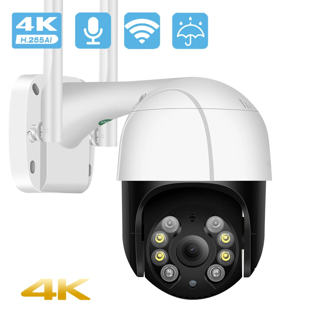 4k 8mp 5mp Hd Ptz Wifi Ip Camera Ai Humanoid Detection 1080p Waterproof ...