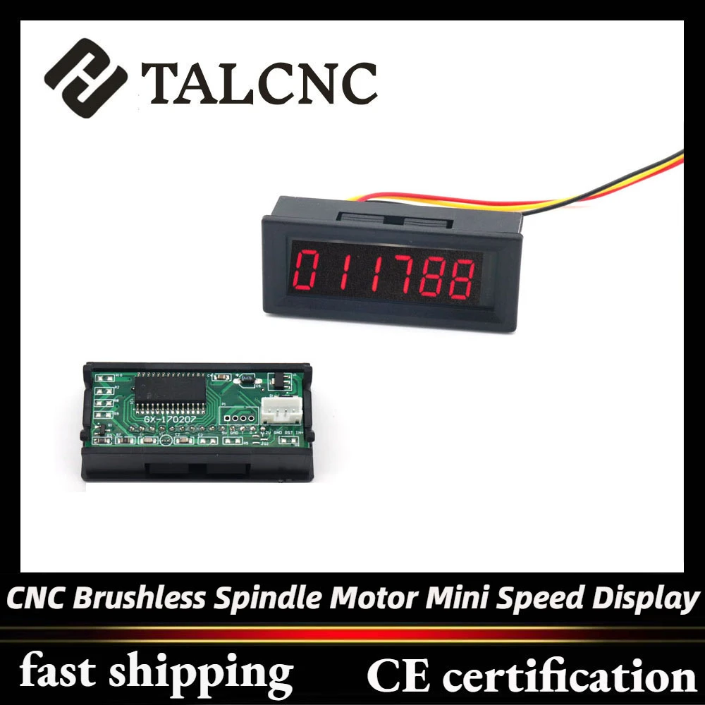 CNC Brushless Spindle Motor Mini Speed Display Tachometer for Stepper ...