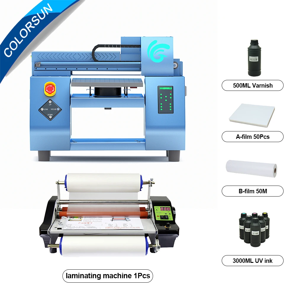Colorsun A3 Uv Dtf Printer Led Uv Printing Machine Multifuncion Uv ...