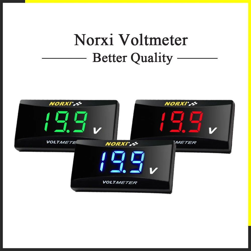 Motorcycle-meter-voltmeter-Water-temperature-mini-Super-blog-digital-6V ...