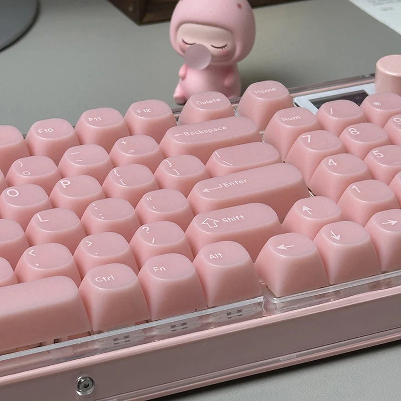 ECHOME-Marble-Keycap-Set-152key-White-Semi-Transparent-Keycaps-Pink ...