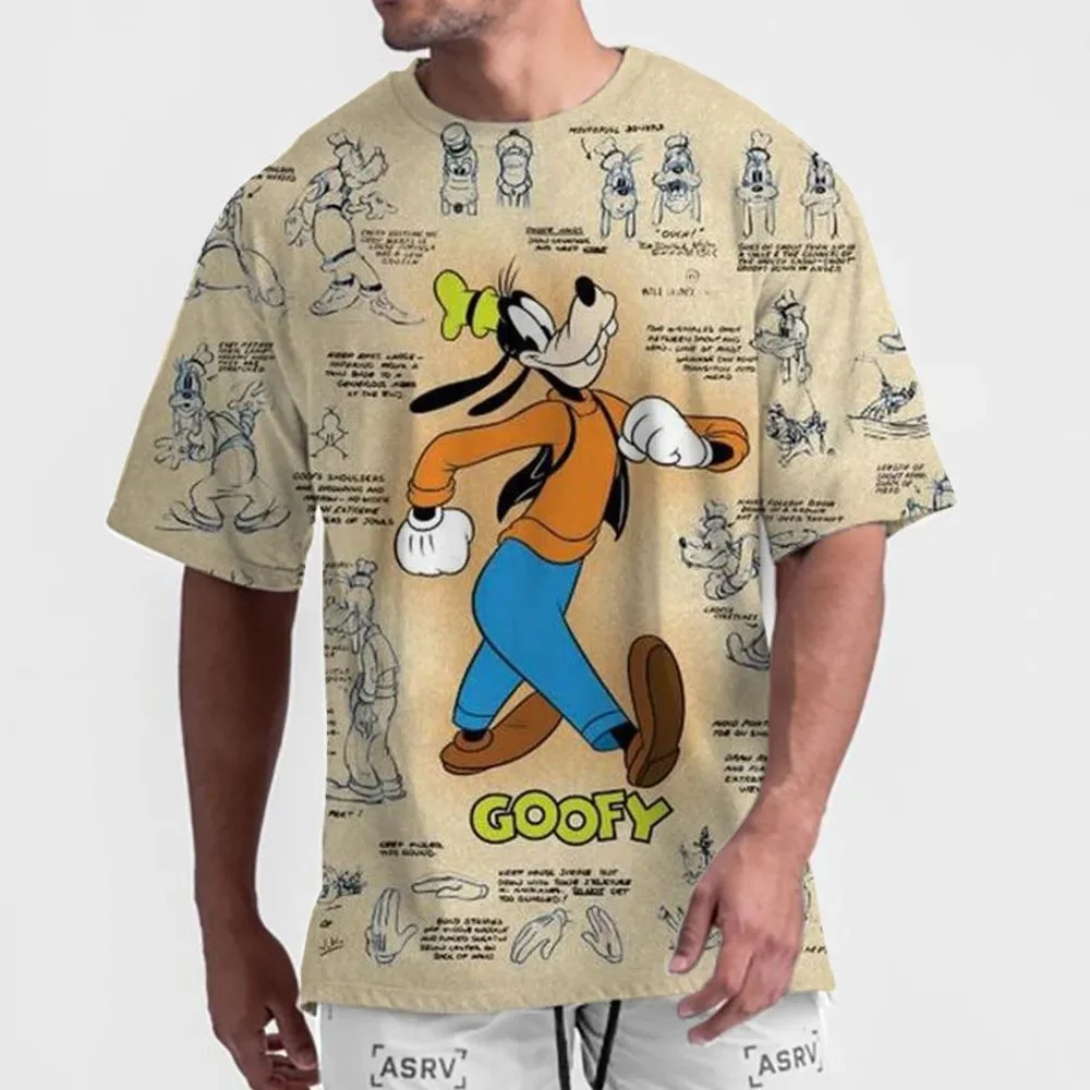 Disney-Funny-Goofy-Printed-T-Shirt-Men-Sumemr-Fashion-Tops-Tees-Male ...