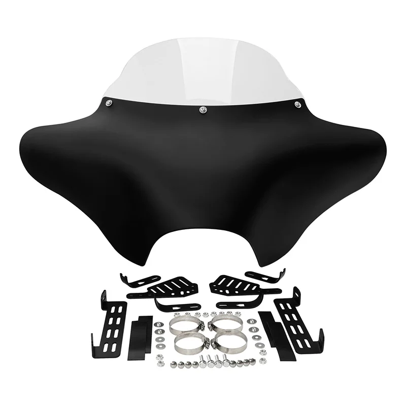 Motorcycle Batwing Fairing Windshield For Harley Softail Deluxe Fatboy ...