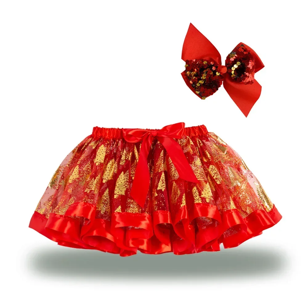 Falda-tut-roja-y-verde-de-Navidad-para-ni-as-falda-de-baile-de-princesa ...