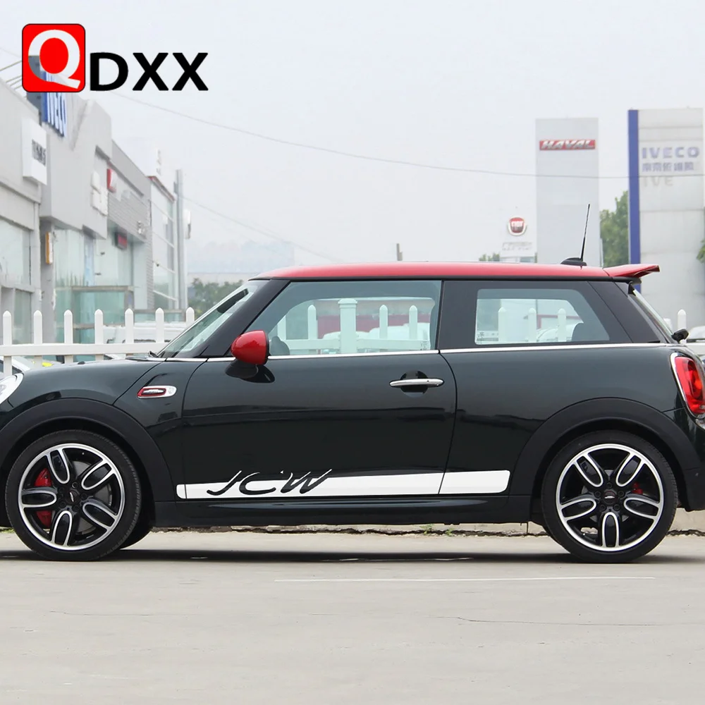 2pieces Side Stripes Graphics Jcw John Cooper Works Lettering Vinyl ...