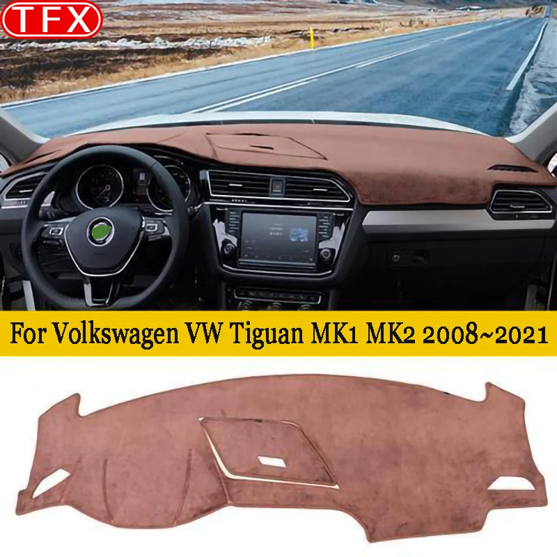Flannel-Car-Dashmat-Dashboard-Cover-Mat-For-Volkswagen-VW-Tiguan-MK1 ...