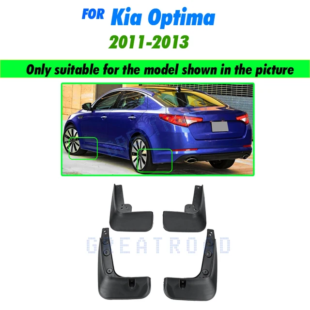 4pcs Car Mud Flaps for Kia Optima k5 2011 2012 2013 sx Front Rear ...