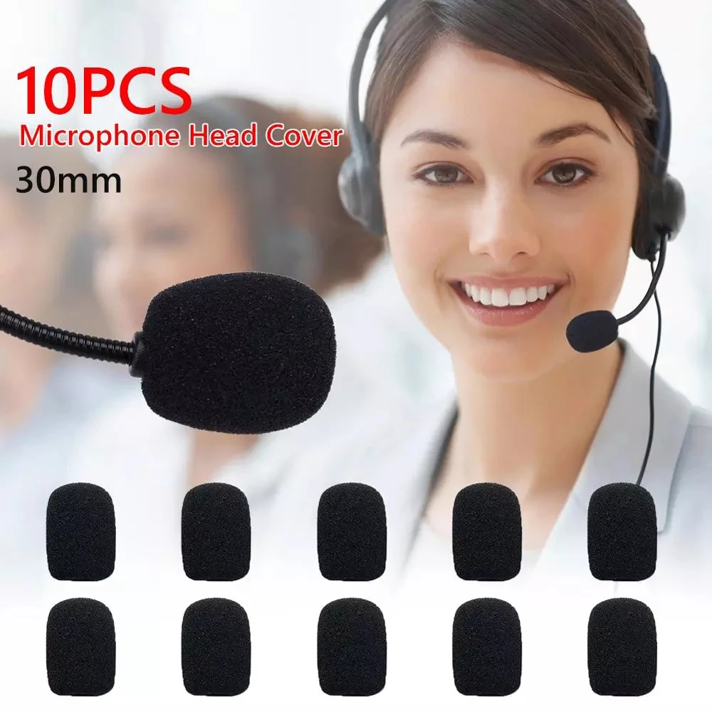Telephone-Headset-Sleeve-Windscreen-Meeting-Mic-Mic-Protector ...