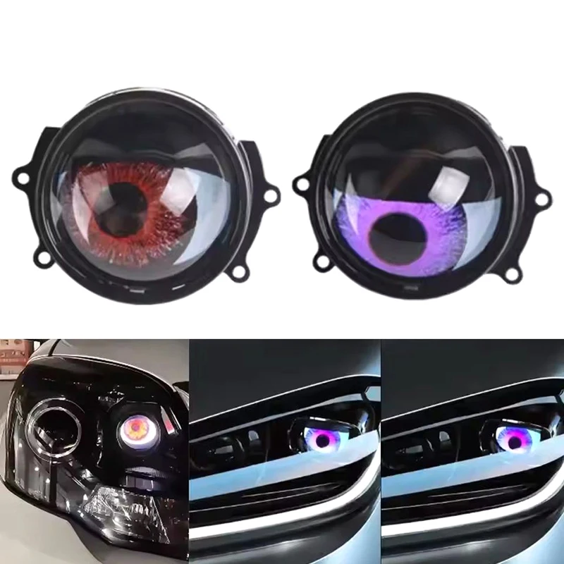 Cool-Decoration-Dynamic-LED-Car-Headlights-Devil-Eye-LED-Car-Light ...