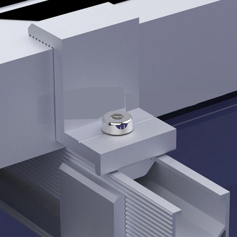 조정 가능한 태양 전지 패널 장착 브래킷 클램프 태양 전지 패널 시스템용 태양 엔드 클램프 Z 브래킷 쉬운 드롭쉬핑 12 피스 Aliexpress