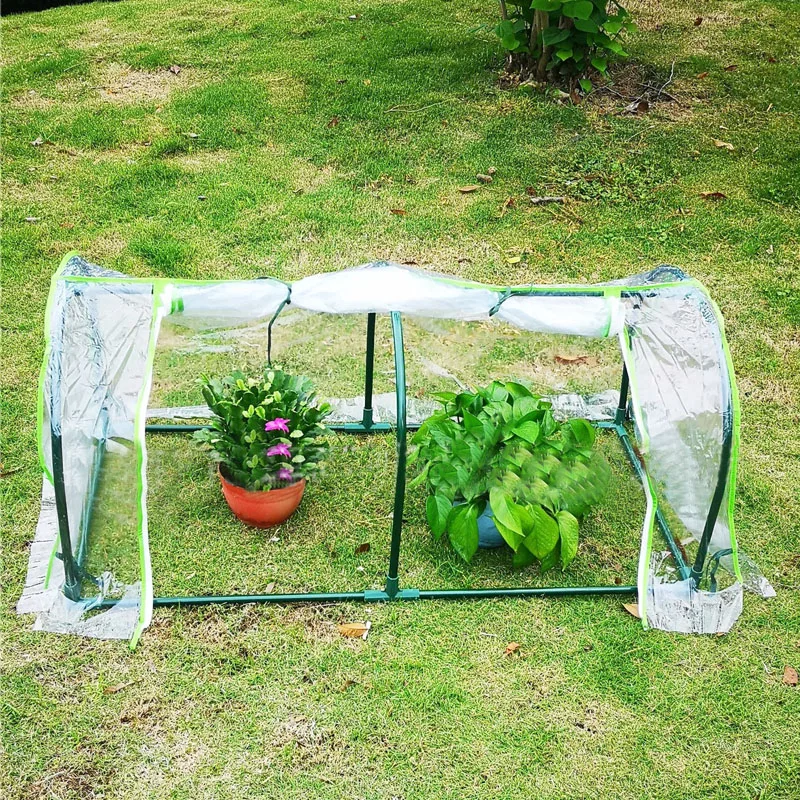 Mini Greenhouse Steel Pipe Flower Stand Flower Room Insulation Shed ...