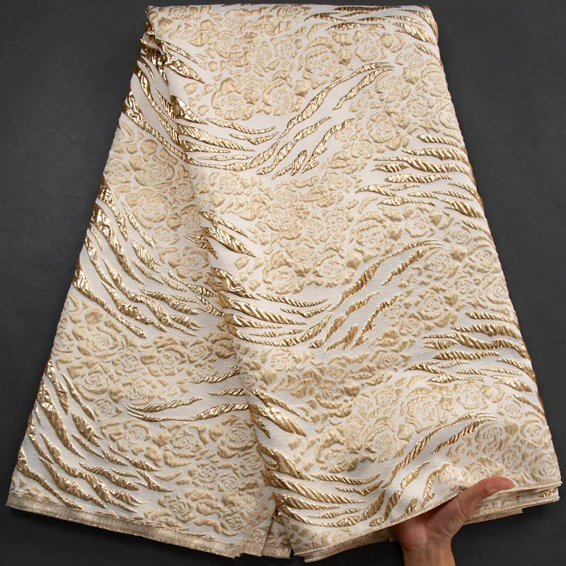 Latest African Tulle Lace Fabric 2024 Satin Nigerian Brocade Gilding ...