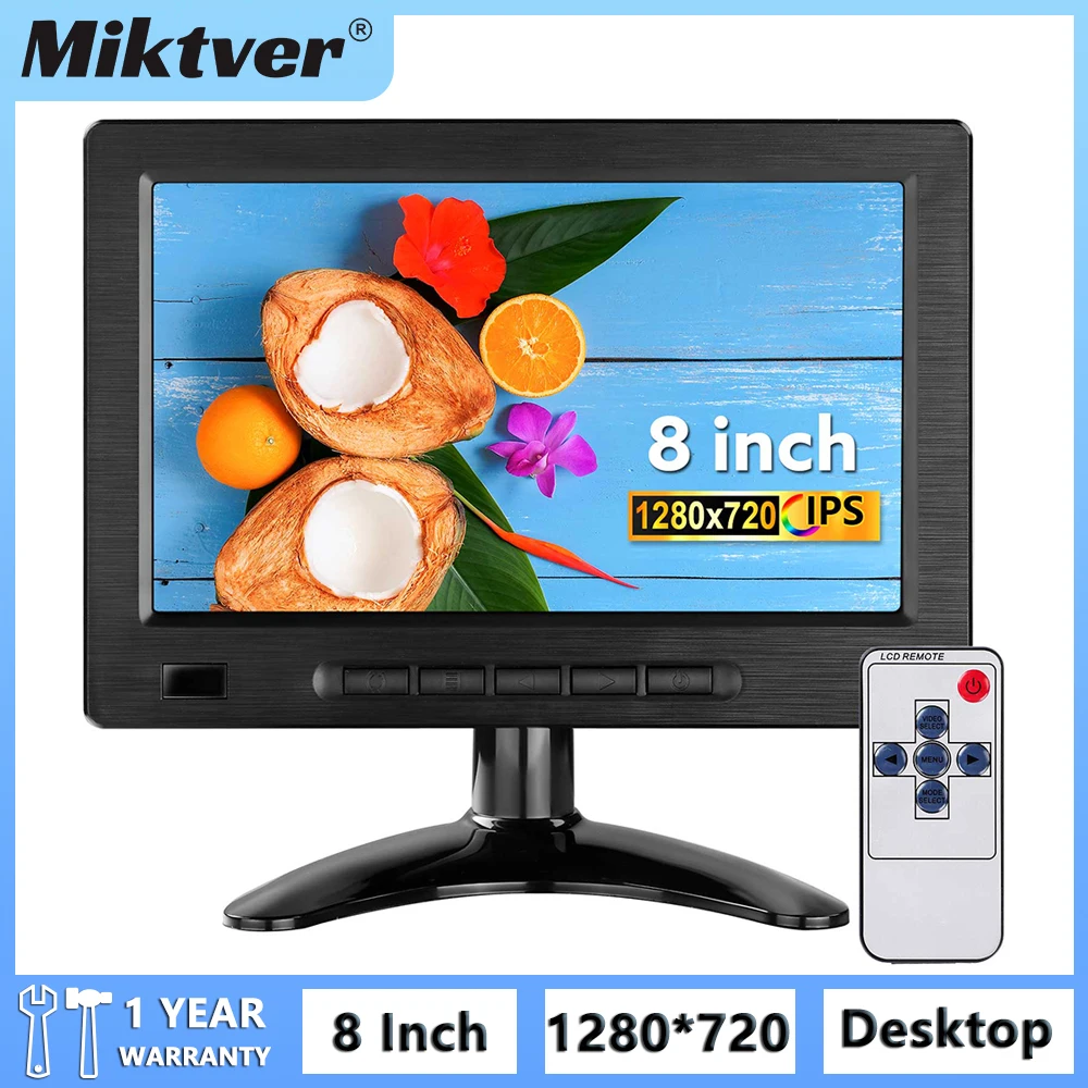 Miktver-8-Small-HDMI-Desktop-Monitor-With-Speaker-HD-1280x720-Wall ...