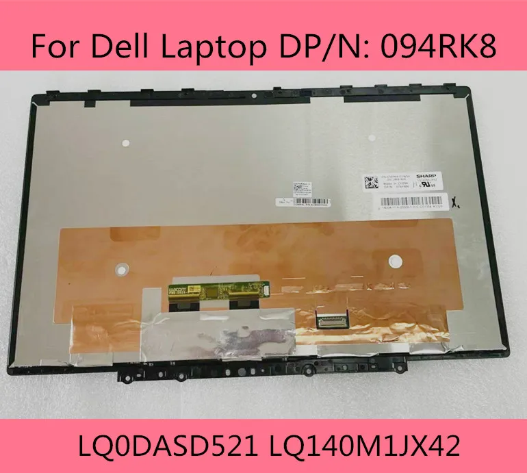 For-Dell-Laptop-DP-N-094RK8-LQ0DASD521-LQ140M1JX42-DVT2-0-LCD-LED-Touch ...