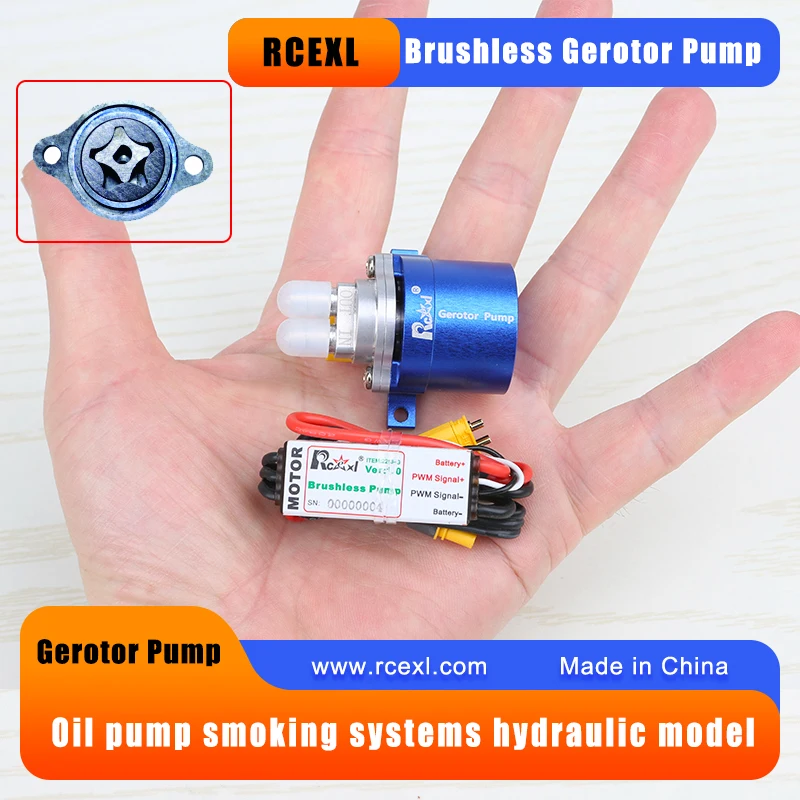 RCEXL-New-Metal-Brushless-Rotor-Smoke-Pump-Oil-Pump-Electric-Refueling ...