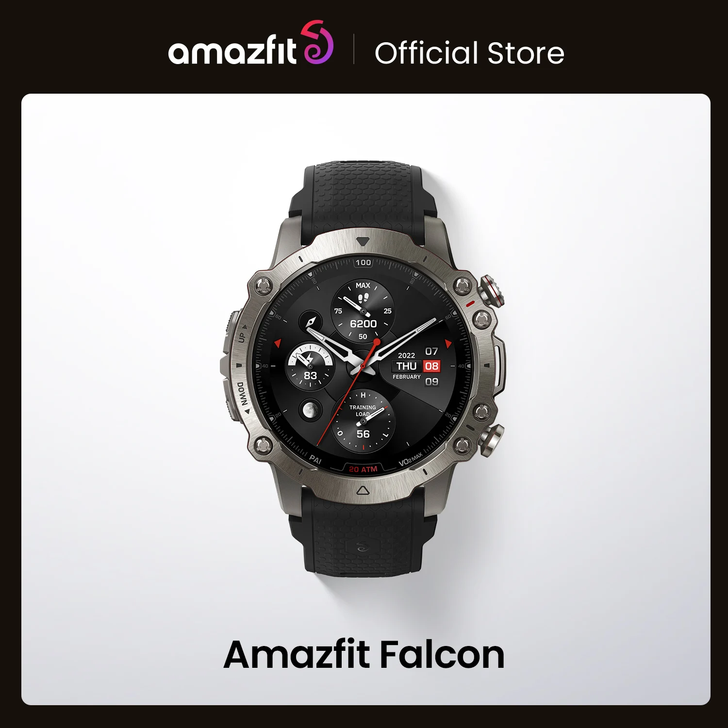 New Amazfit Falcon Smartwatch Premium Multisport GPS Smart Watch 150+ Sports Modes For Android ...