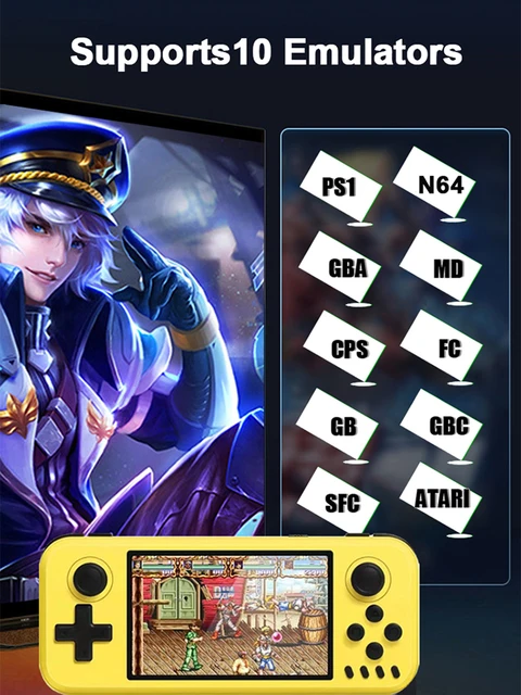 4 inch Handheld Portable Game Console with IPS HD Screen Retro Console ...