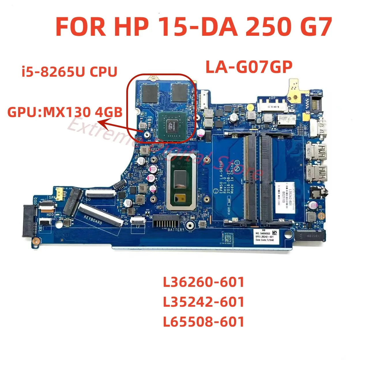 LA-G07GP-For-15-DA-Notebook-motherboard-graphics-card-N16S-GTR-S-A2-4GB ...