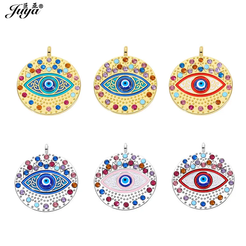 5pcs-lot-Bohemia-Turkish-Evil-Eye-Charm-With-Zircon-Pendant-For-Jewelry ...