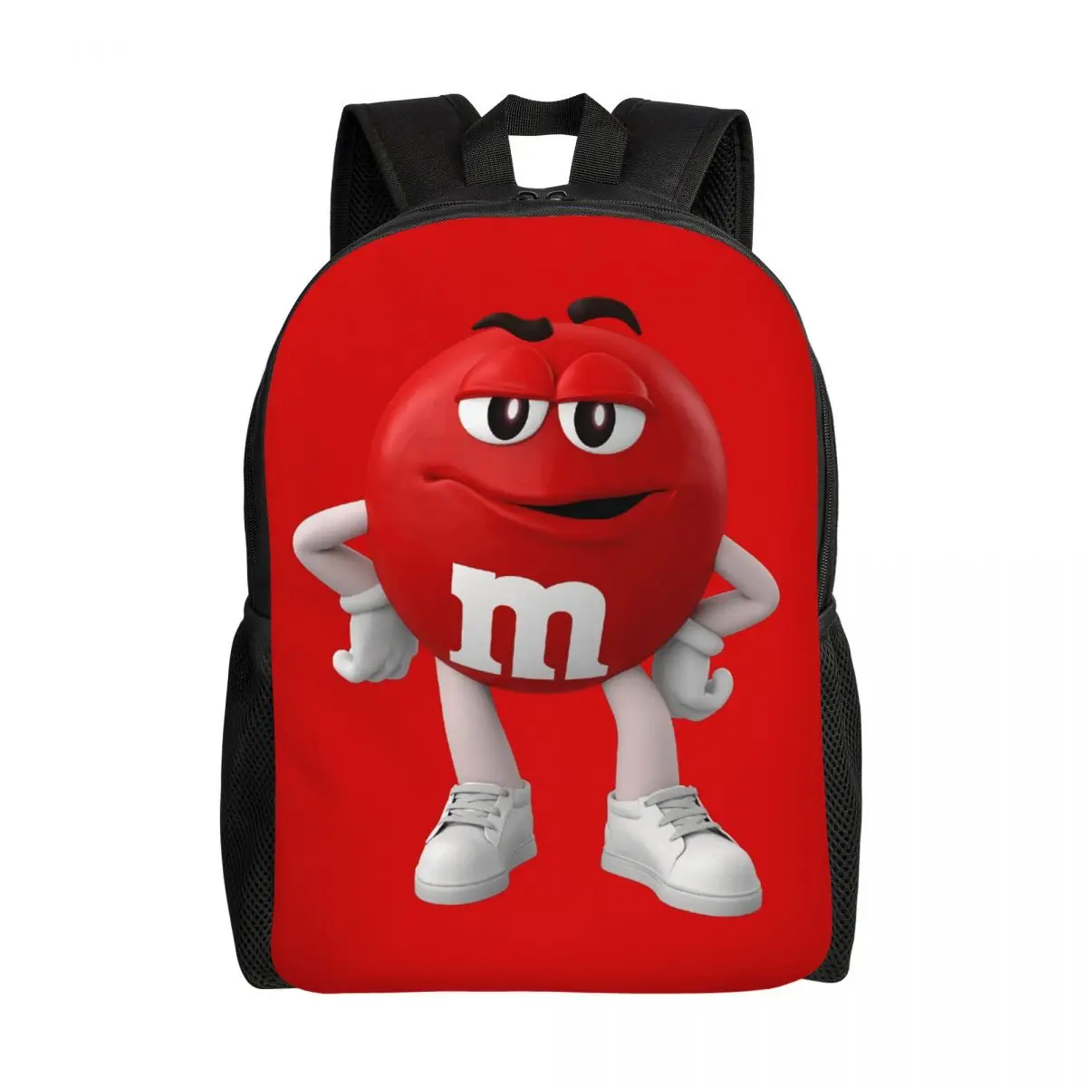 Customized-Double-M-M-Chocolate-Backpack-Women-Men-Casual-Bookbag-for ...