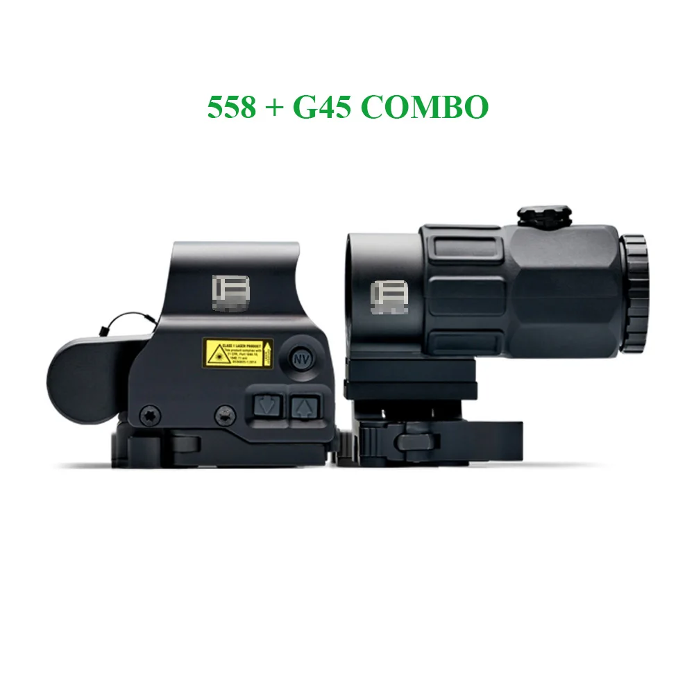 Tactical-G45-5X-Magnifier-with-558-Red-Green-Dot-Scope-Combo ...