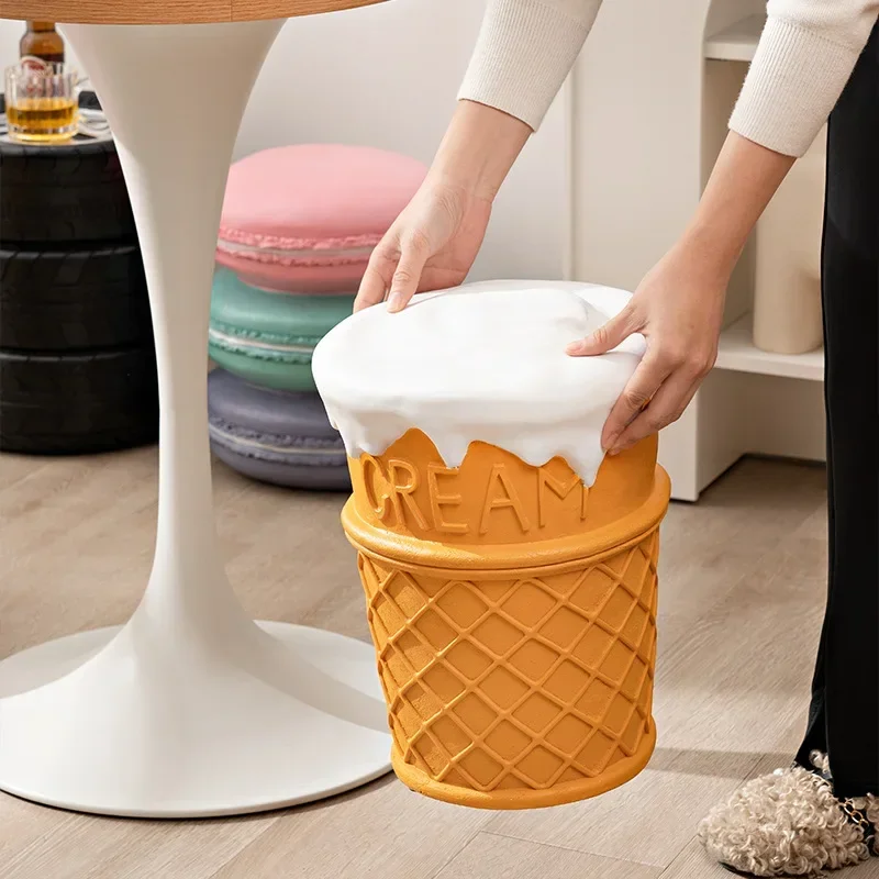 Ice-Cream-Donut-Dessert-Burger-Food-Small-Stool-Cute-Chair-Side-Table ...