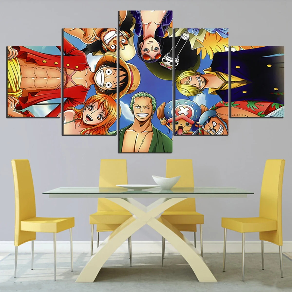5-Piece-Canvas-Painting-Anime-One-Piece-Characters-HD-Printed-Animation ...