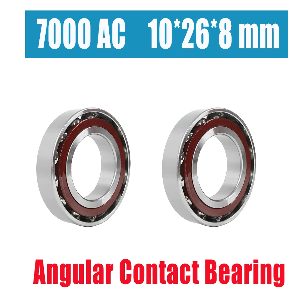 7000-AC-Angular-Contact-Bearing-10-26-8-mm-2Pcs-Spindle-Bearings-CNC ...