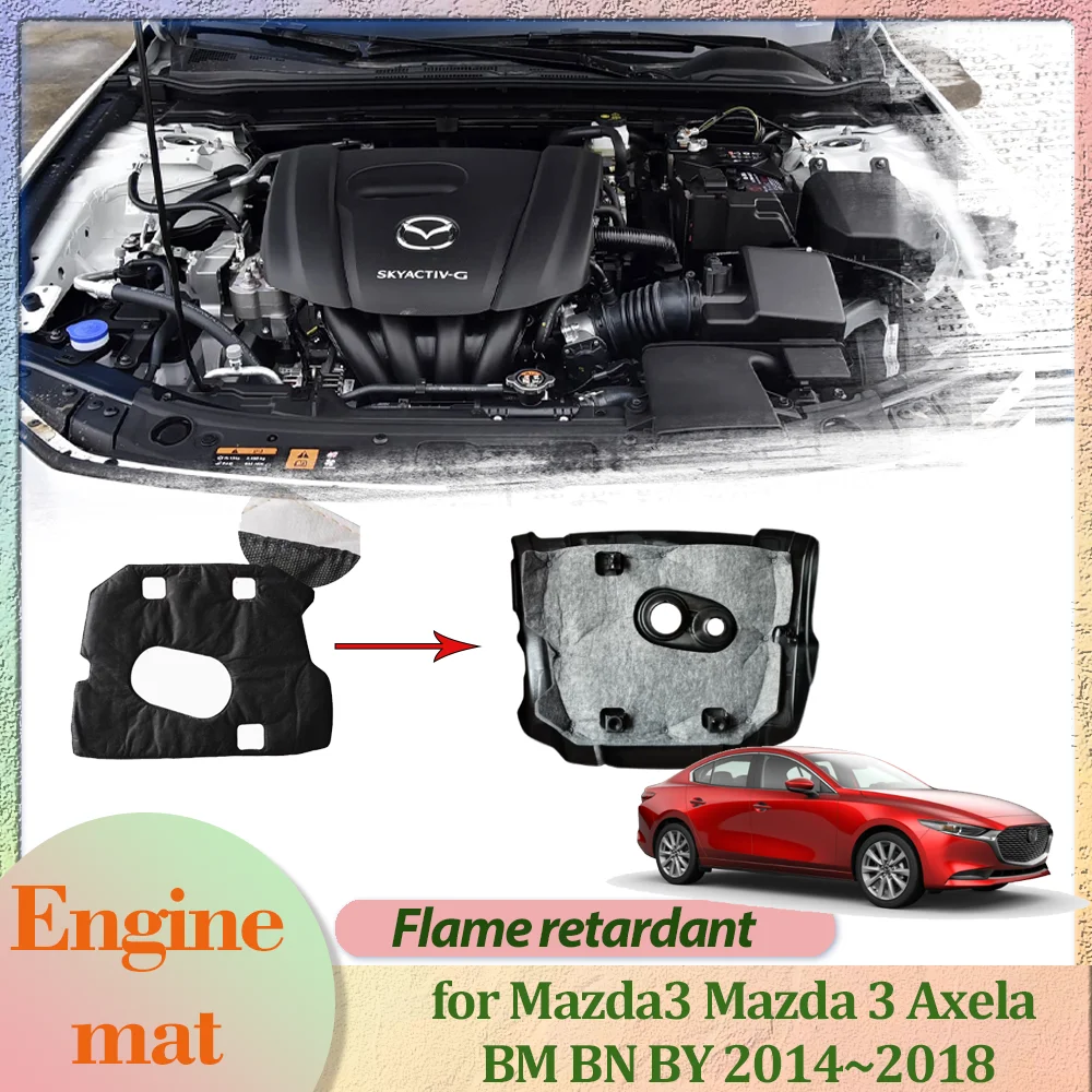 Car Engine Mat for Mazda3 Mazda 3 Axela BM BN BY BP 2014~2025 Hood ...