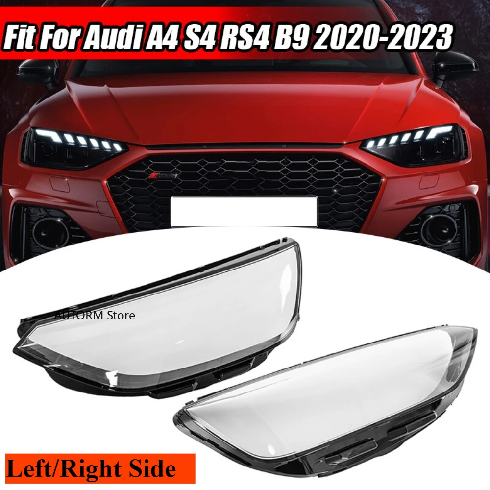 L/R Car Headlamp Cover Headlight Shell Transparent Lampshade Lens For ...