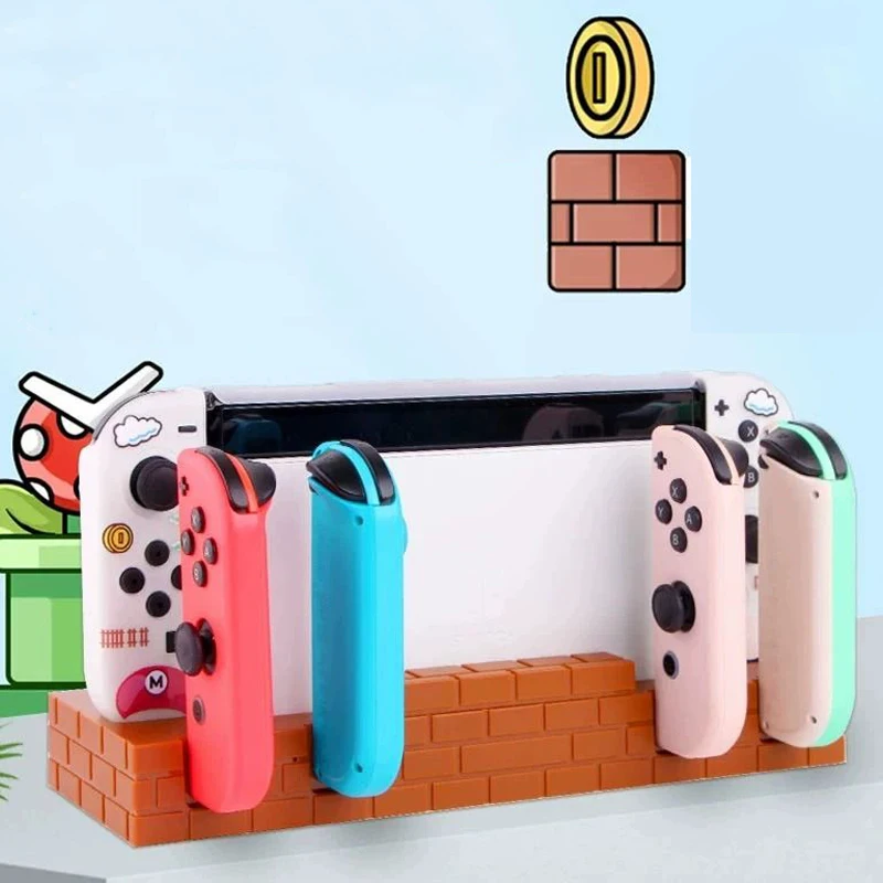 Super-Mario-Bros-Charger-JoyCon-for-Nintendo-Switch-Oled-4-in-1 ...