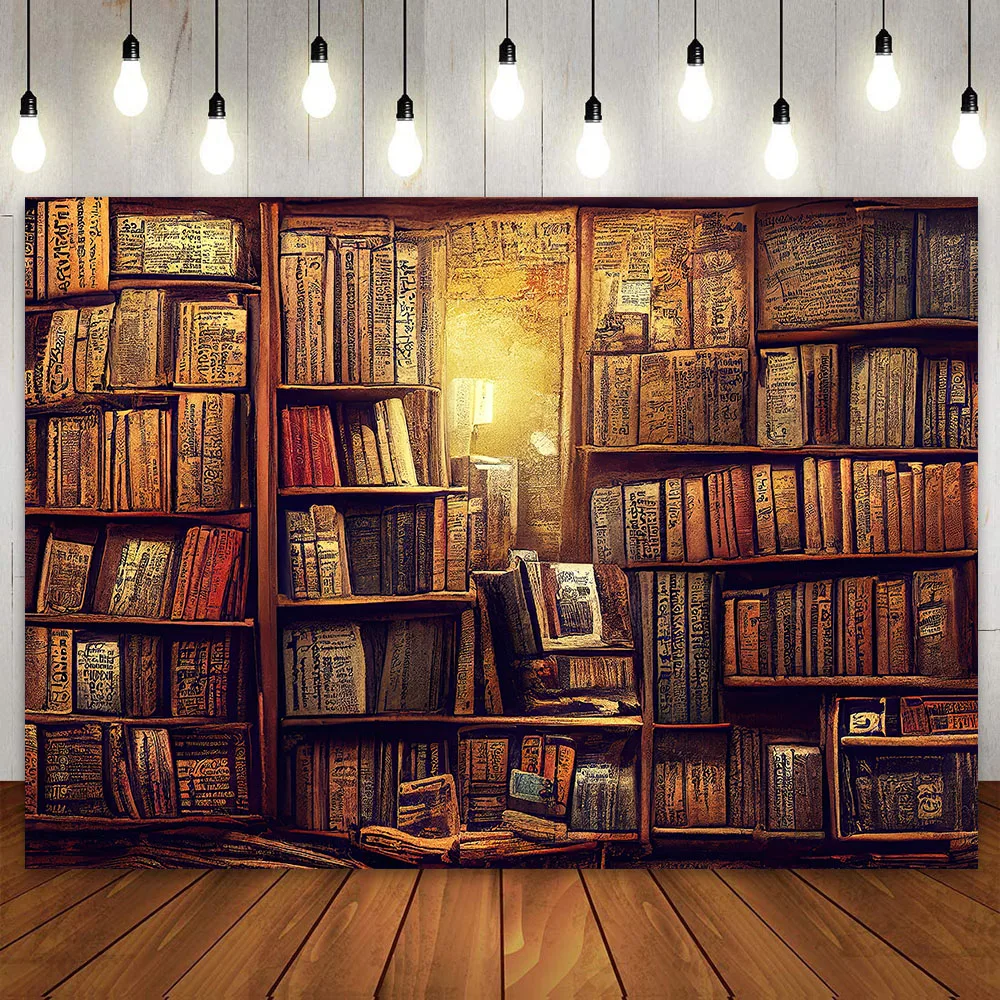 Wizard-Magic-Bookshelf-Photography-Backdrop-Halloween-Bookcase-Party ...