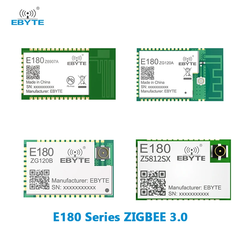 ZigBee 3.0 Wireless Module 2.4GHz Ebyte E180 SeriesTLSR8258 EFR32 ...