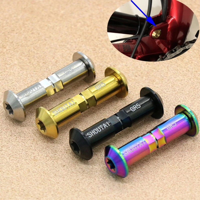 Bike Tc4 Titanium Alloy Turning Point Screw Bicycle Rear Shock Absorber ...