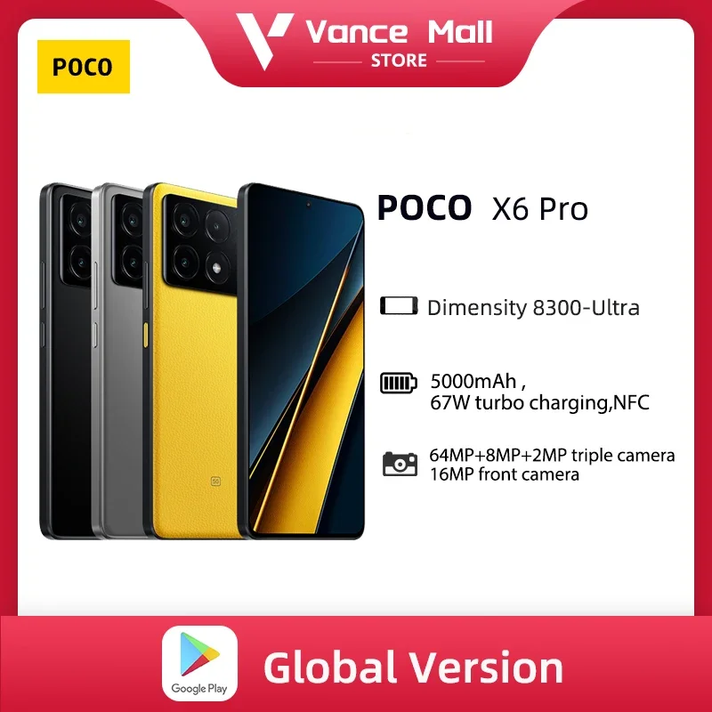 POCO-Version-globale-X6-Pro-5G-256-Go-512-Go-Dimrespondante-8300-Ultra ...