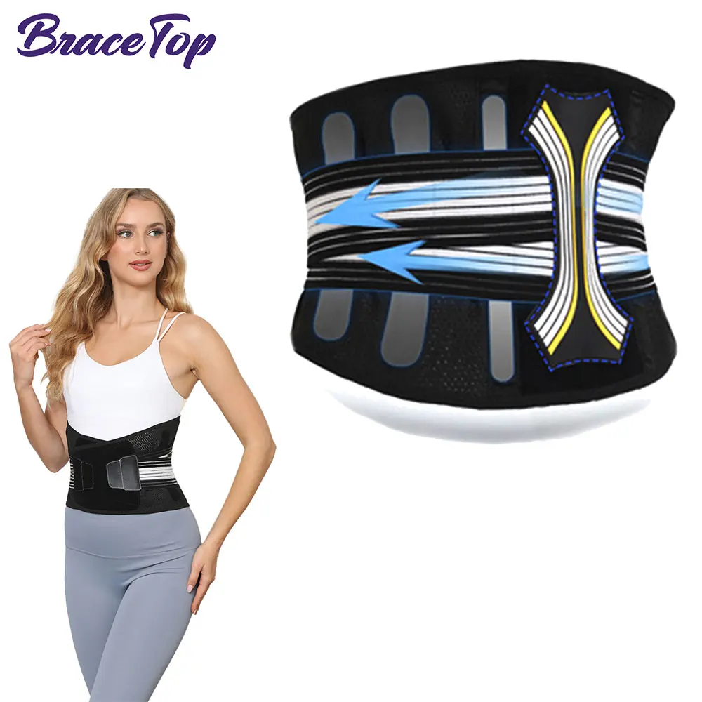 1 Pcs Sports Back Support Belt with Adjustable Straps, Lumbar Support ...