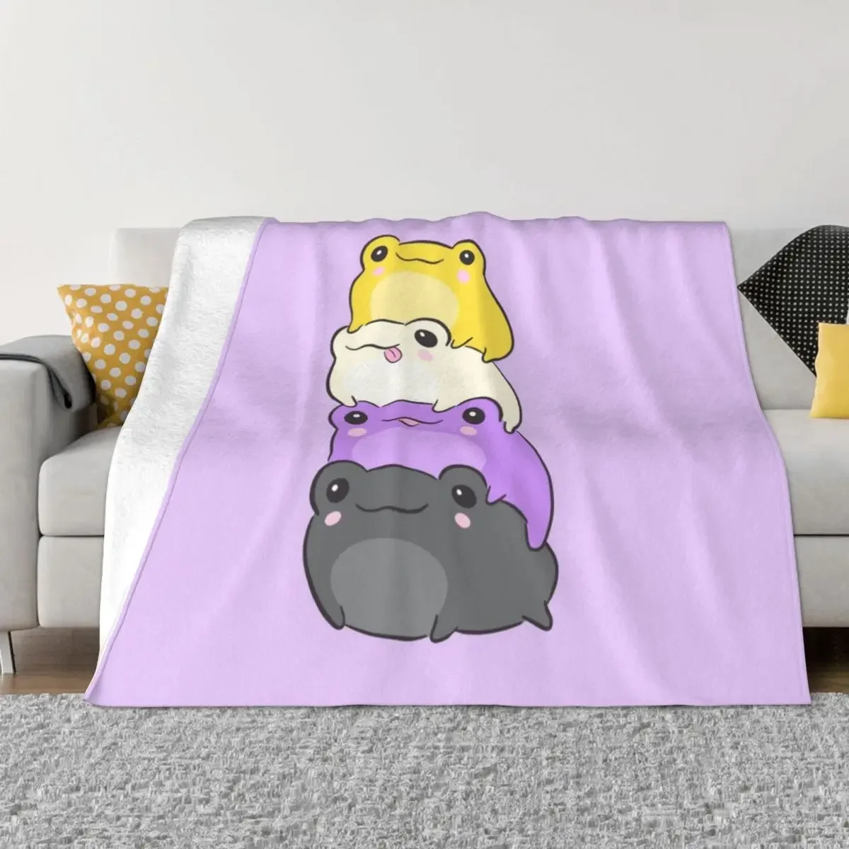 Nonbinary-Pride-Frog-Cute-Kawaii-Aesthetic-Frog-Subtle-Non-Binary-Enby ...