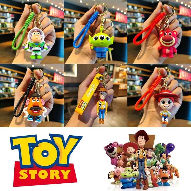 Disney-Cartoon-Toy-Story-Alien-Bear-Keychain-Cute-Buzz-Woody-Jessie ...