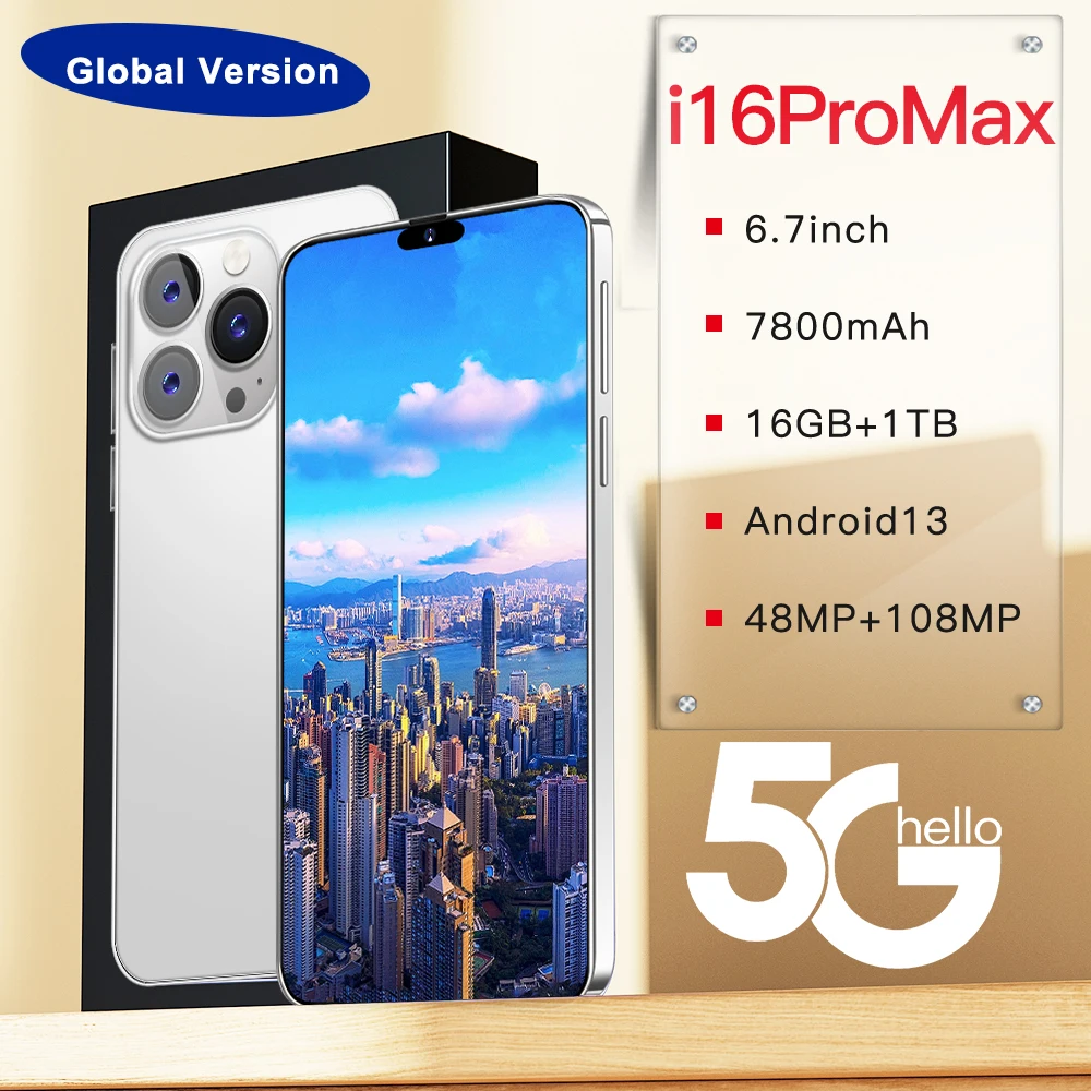16-Pro-Max-Android-13-Smart-Phone-6-7-Polegada-16GB-1TB-Telem-veis ...