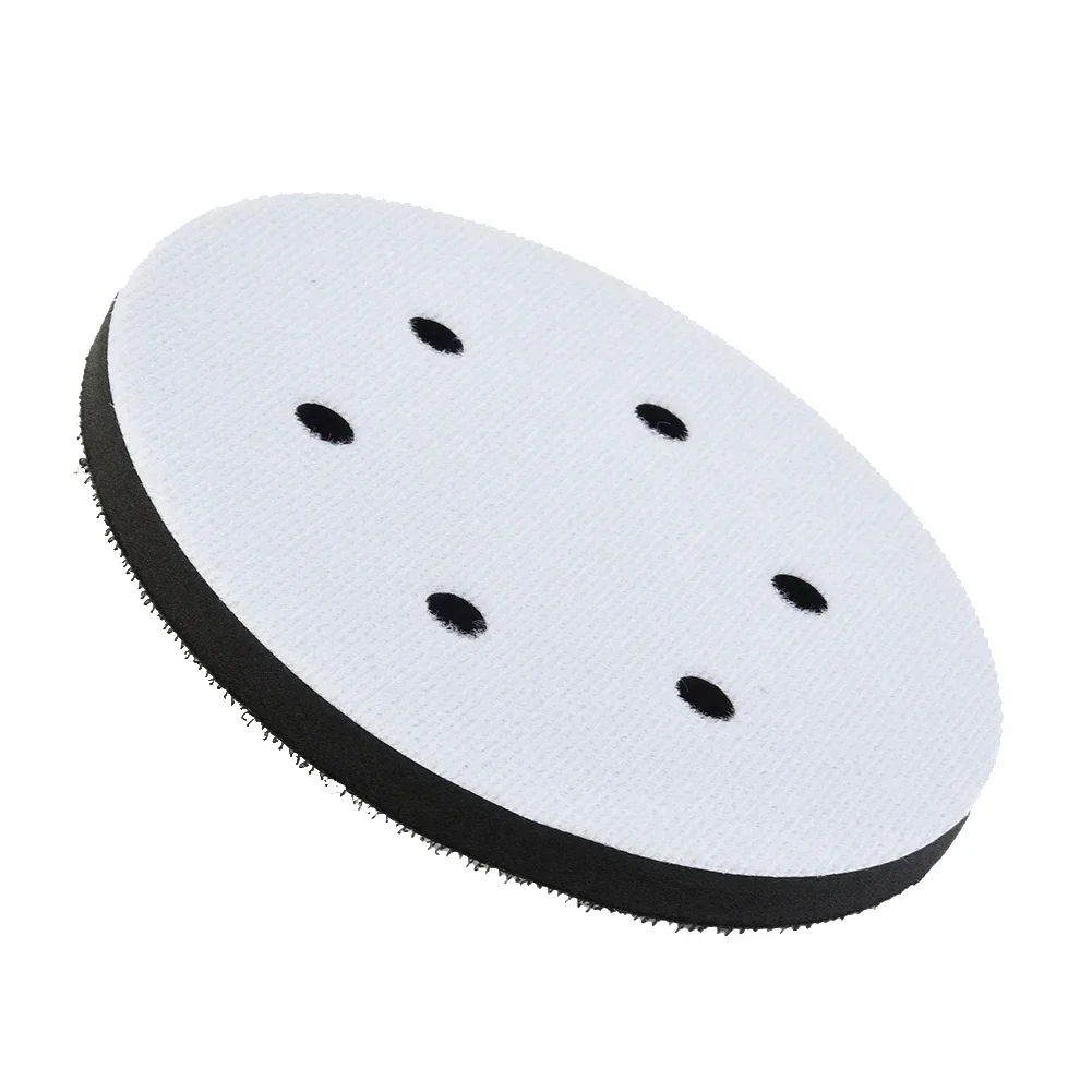 6inch-150mm-6-Hole-Soft-Spong-Interface-Pad-Hook-Loop-Buffer-Sanding ...