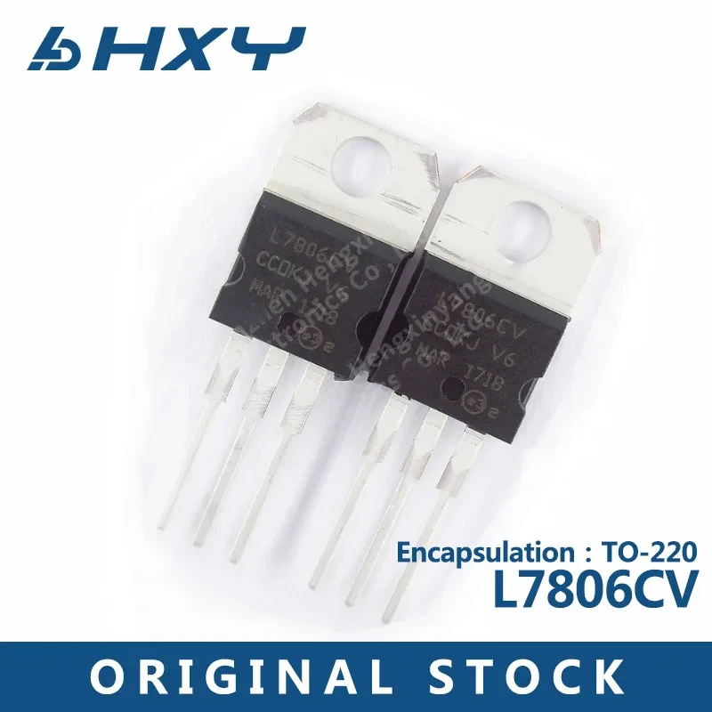 10PCS-L7806CV-7806-TO-220-in-line-three-terminal-linear-voltage ...