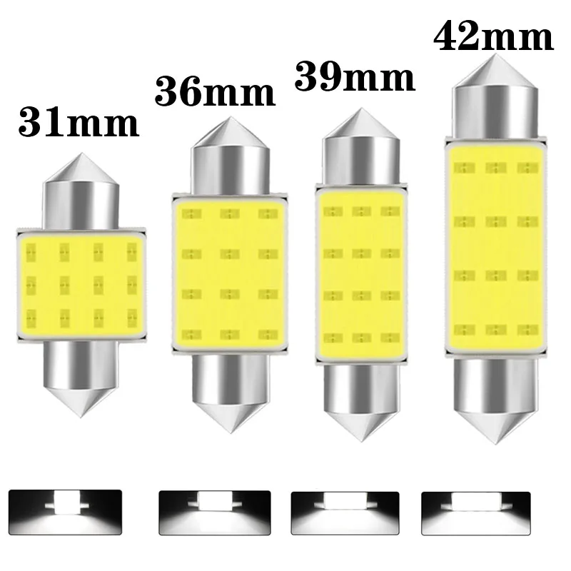10x C5w Led Bulb C10w Festoon Light 31mm 36mm 39mm 41mm Car Interior ...