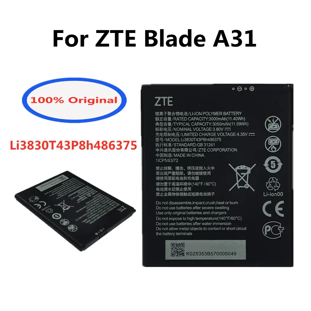 Bater-a-Li3830T43P8h486375-para-tel-fono-m-vil-ZTE-Blade-A31-Pila-de ...